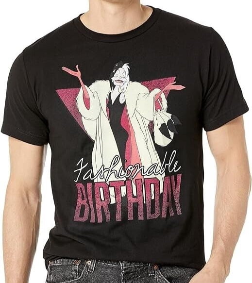Disney Big & Disney Villains Cruel Birthday Men's Short Sleeve T Shirt ...