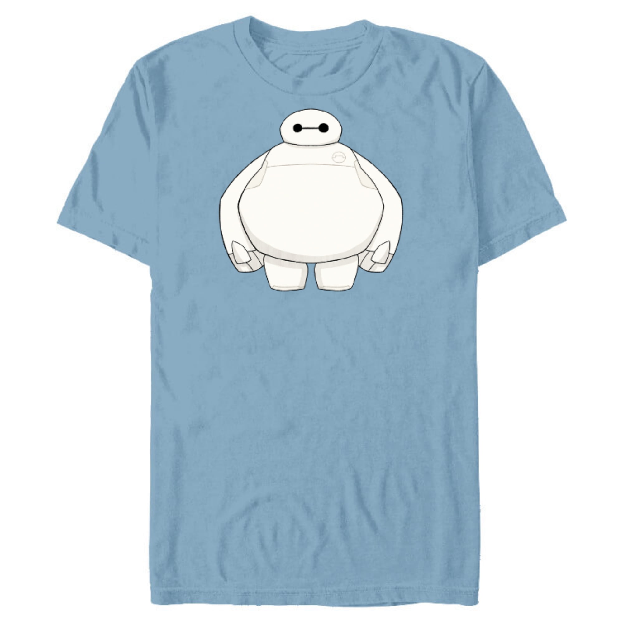 Disney Big Hero 6 Baymax Healthcare Robot T-Shirt- Short Sleeve Blended T-Shirt for Adults ...