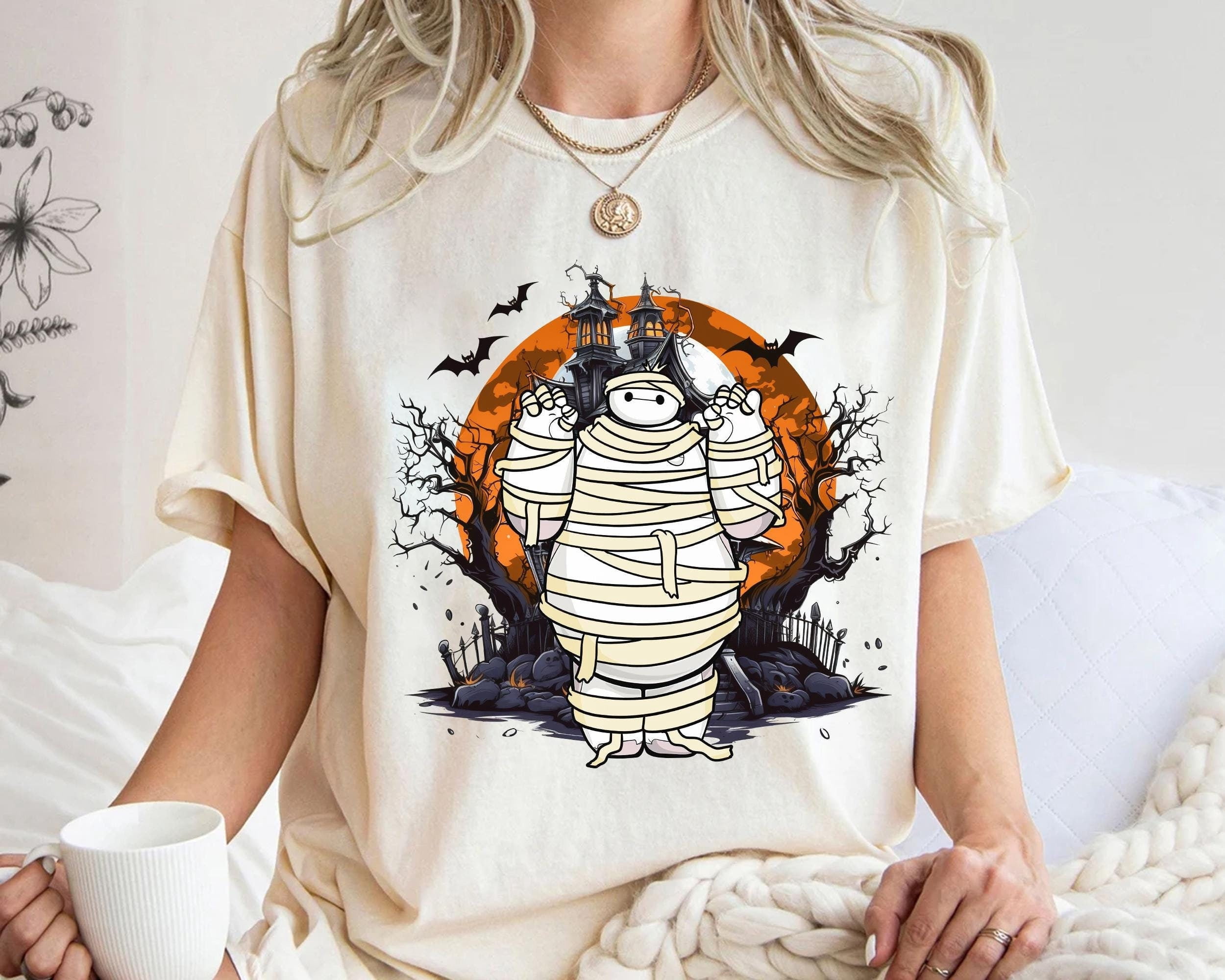 Disney Big Hero 6 Baymax Skeleton Halloween Shirts| Baymax Mummy Shirt ...