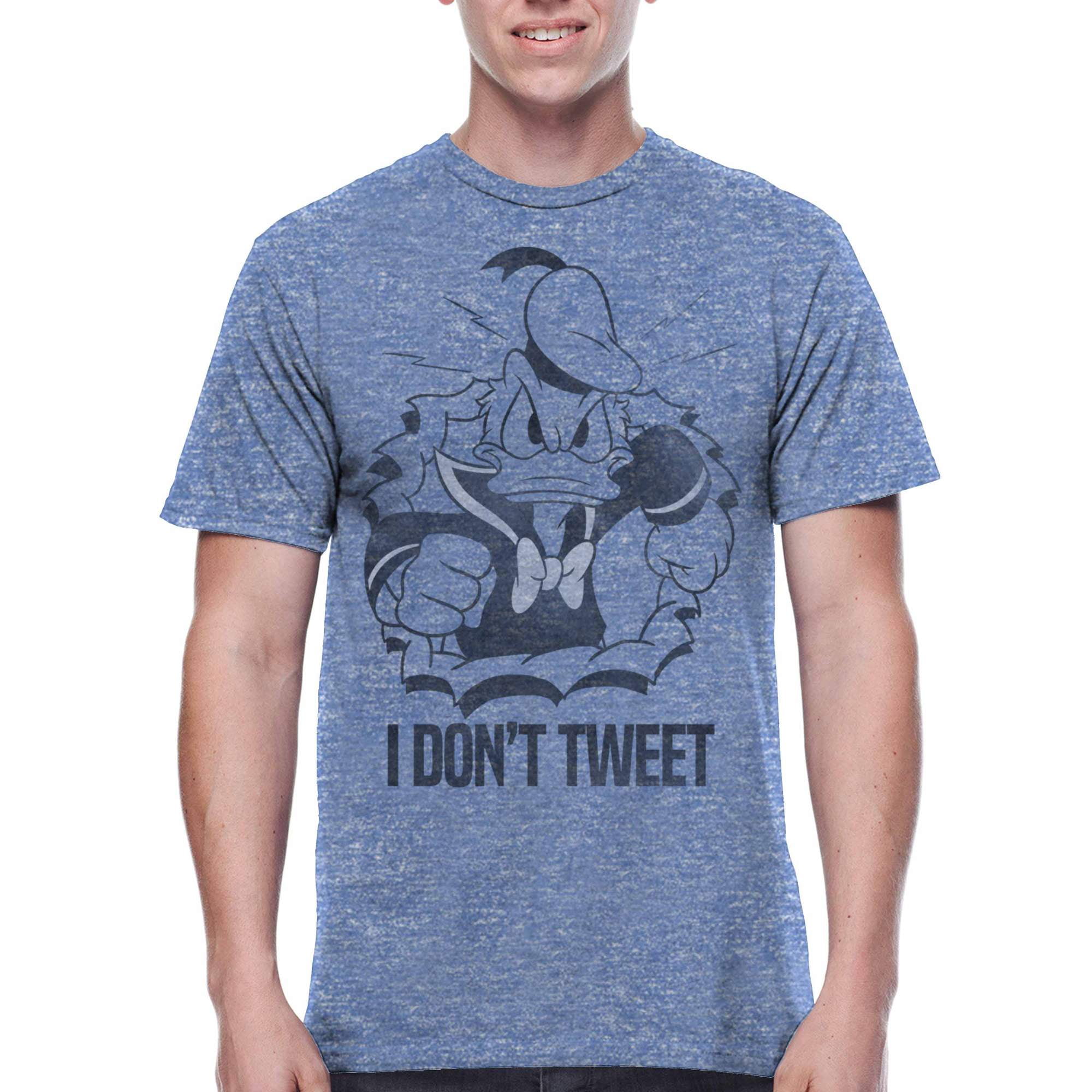 Disney Big Men's and Men's T-Shirts Donald Duck Quackers Graphic Short ...