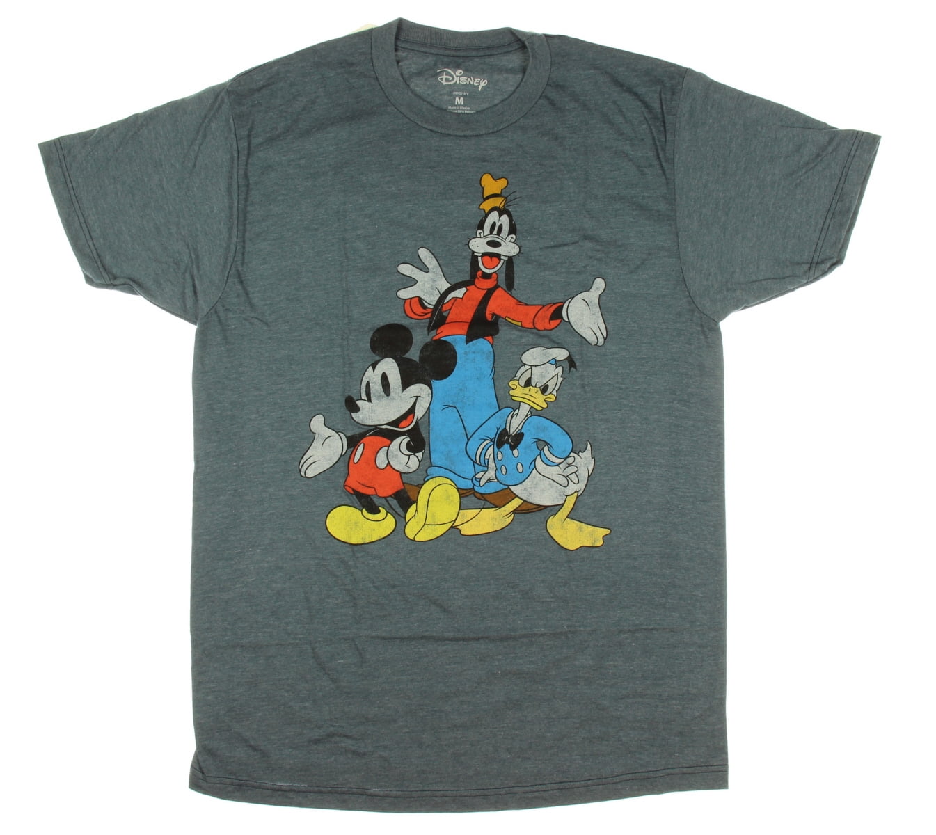 Disney Big Three Trio Mickey Mouse Donald Duck Goofy T-shirt (Medium ...
