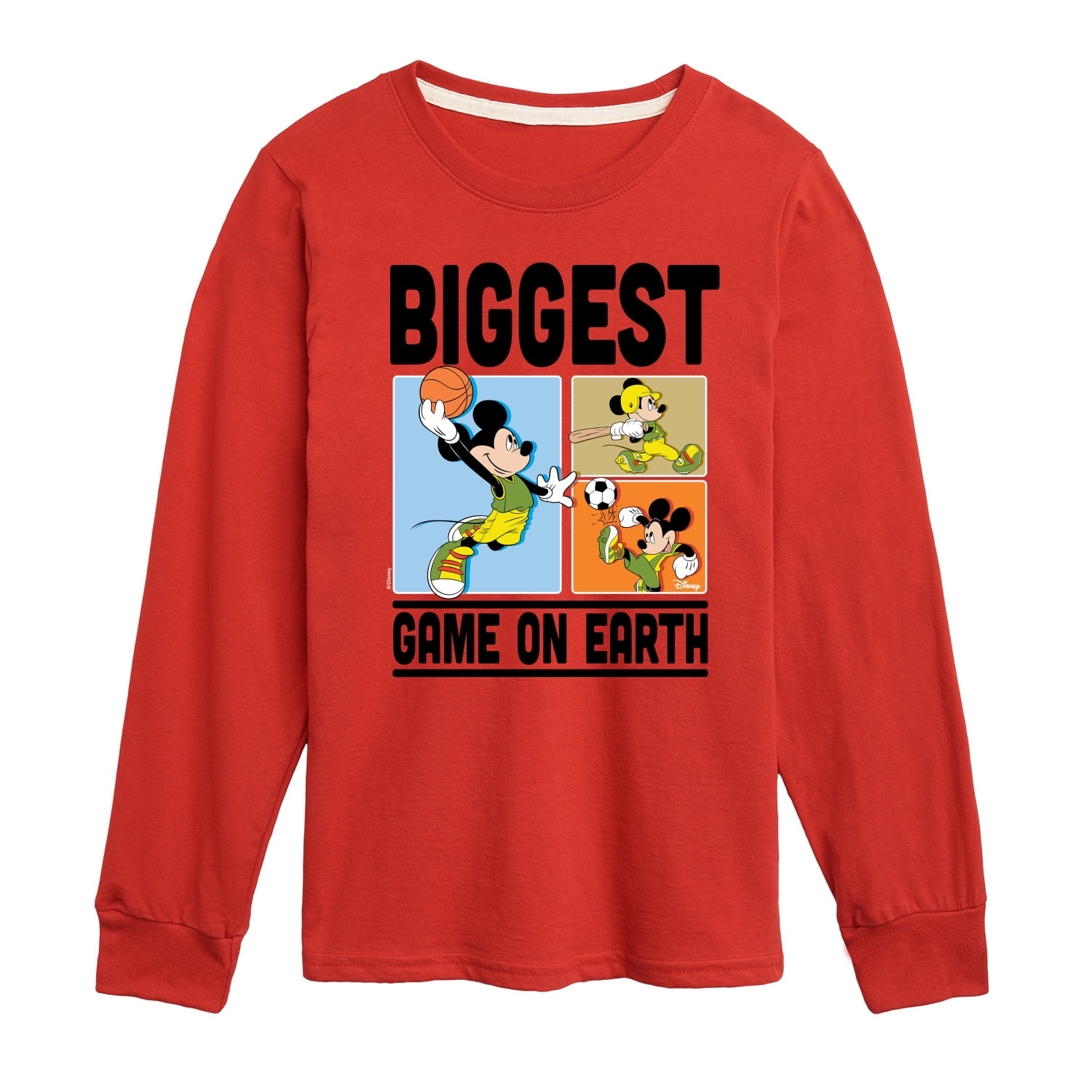 Disney - Biggest Game On Earth - Toddler & Youth Long Sleeve Graphic T ...