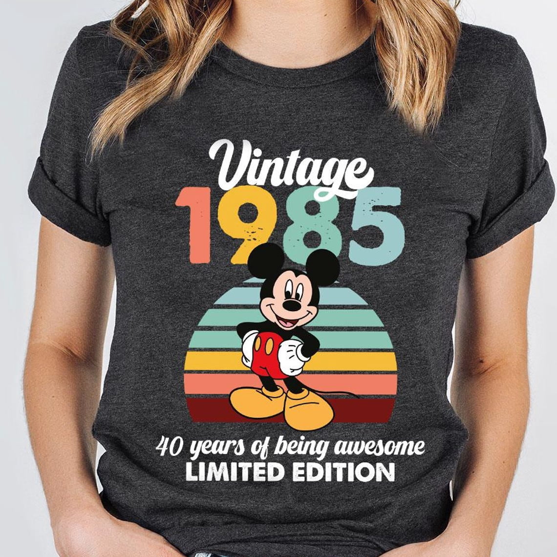 Disney Birthday Shirt, Disney Vintage 1985 Limited Edition Tee, Retro ...
