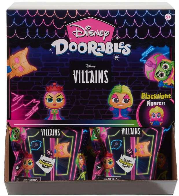 Moose Toys Disney Blacklight Series Villains Mystery Box, Blind Bag ...