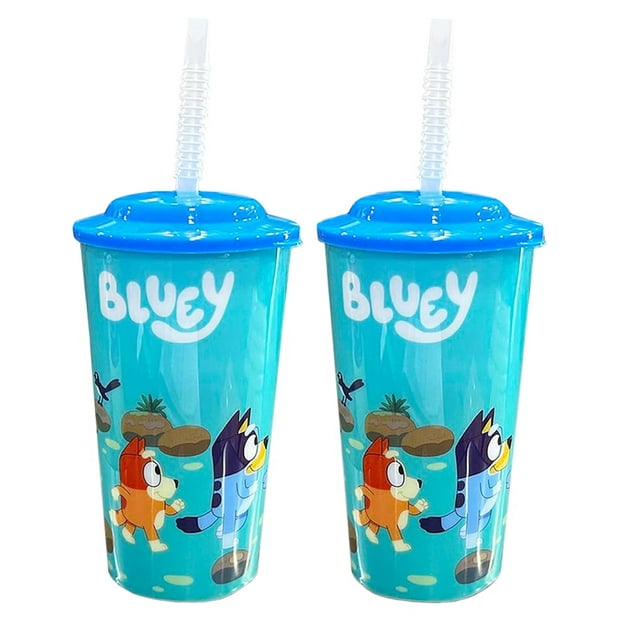Disney Bluey 16oz Water Bottle Set - Bundle with 2 Bluey Refillable ...
