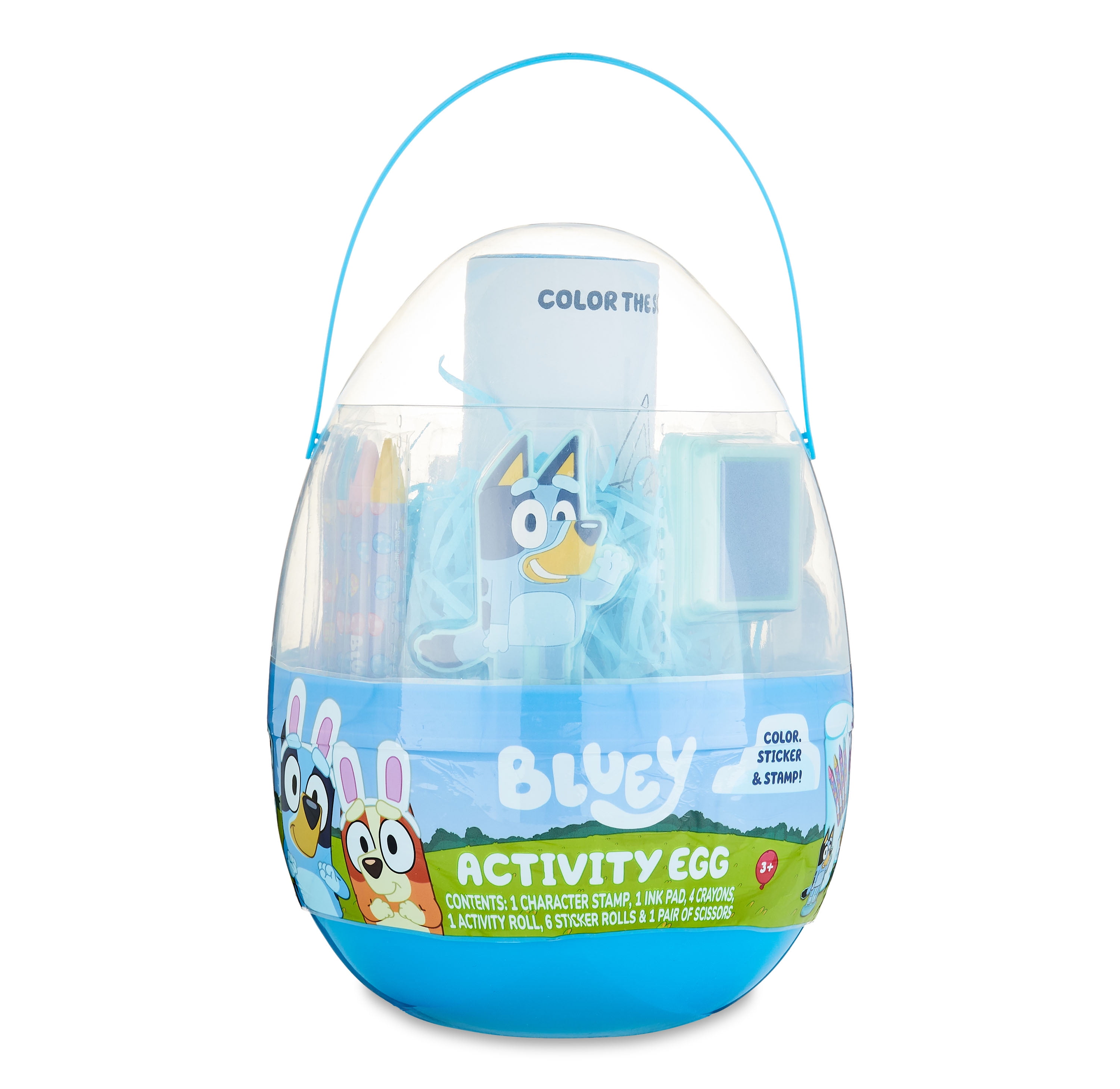 Disney Bluey Deluxe Toy Arts & Crafts Activity Egg for Kids, Ages 3 ...