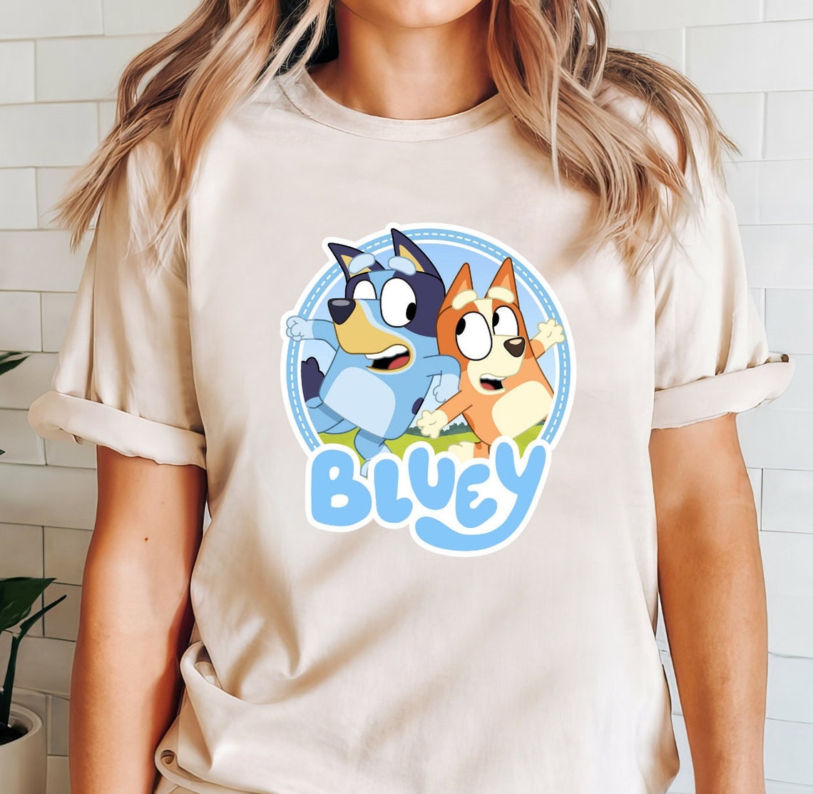 Disney Bluey Shirt, Friends Bluey And Bingo Kids Shirt, Tv Series Bluey ...