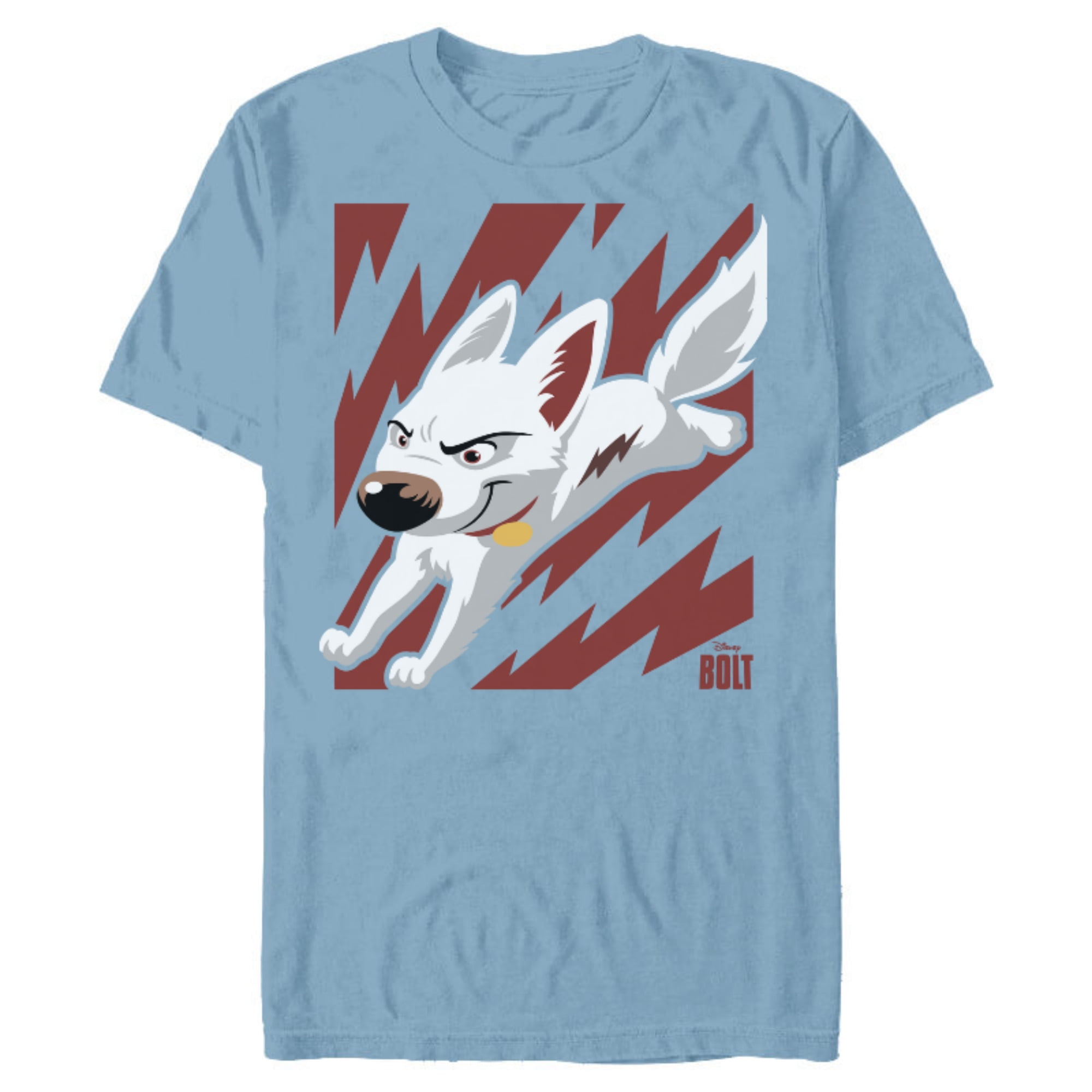 Disney Bolt The Super Dog T-Shirt- Short Sleeve Blended T-Shirt for ...