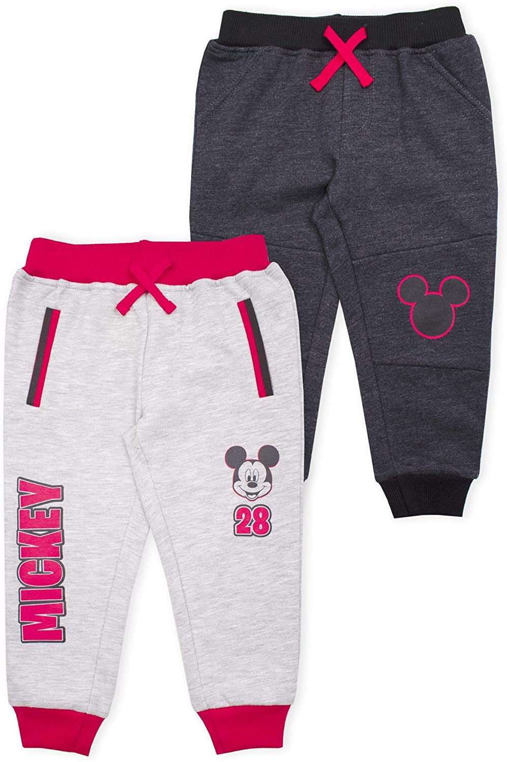Disney Boy's 2-Piece Mickey Mouse Drawstring Jogger Pant Set - Walmart.com