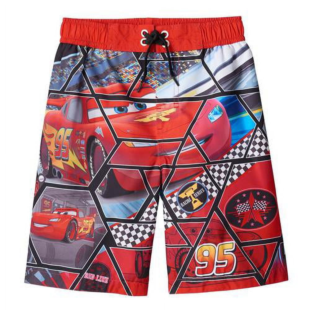 Disney Boys 4-7 Cars Swim Trunk (Red 5/6) - Walmart.com