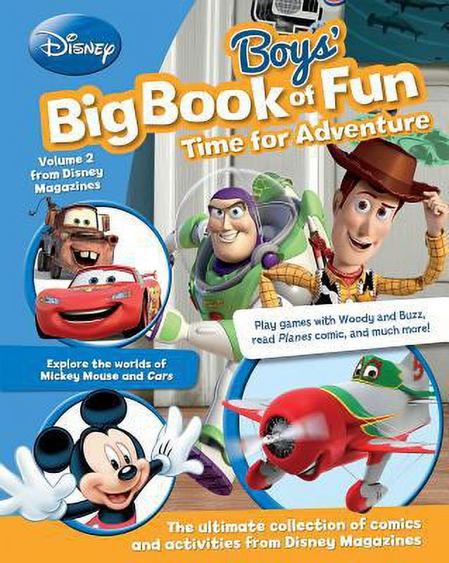 Pre-Owned Disney Boys' Big Book of Fun: Time for Adventure (Paperback ...