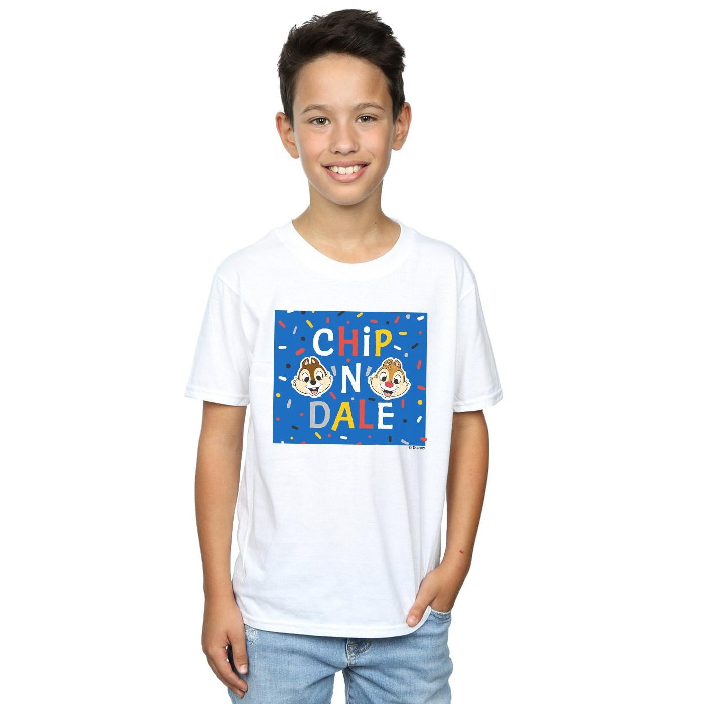 Disney Boys Chip N Dale Blue Frame T-Shirt - Walmart.com