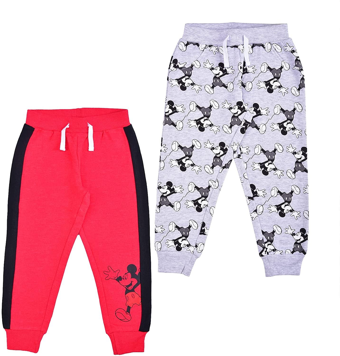 Disney Boys Jogger Pants Set, Athletic Sweatpants with Mickey Mouse ...