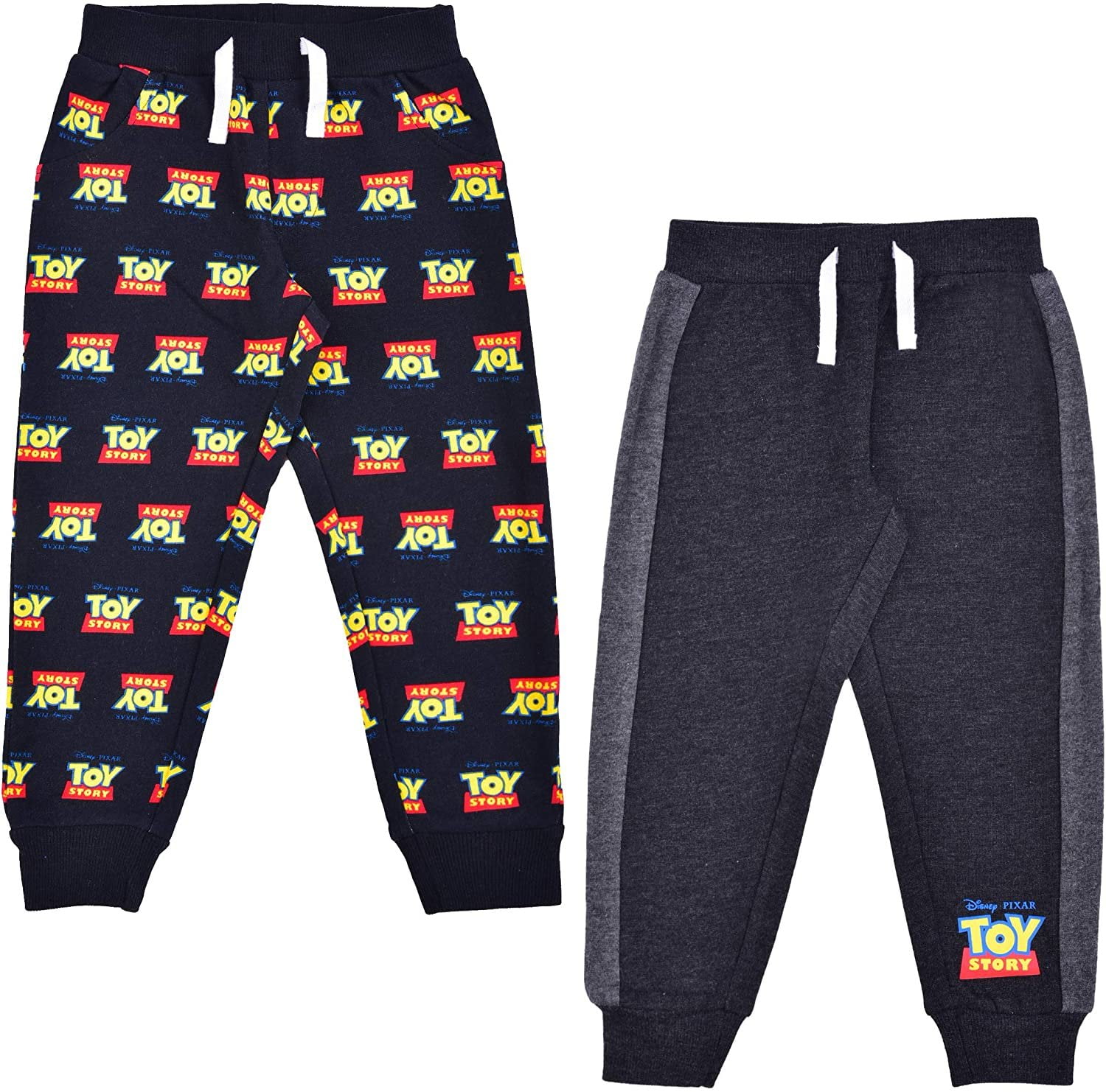 Disney Boys Jogger Pants Set, Athletic Sweatpants with Toy Story Print ...