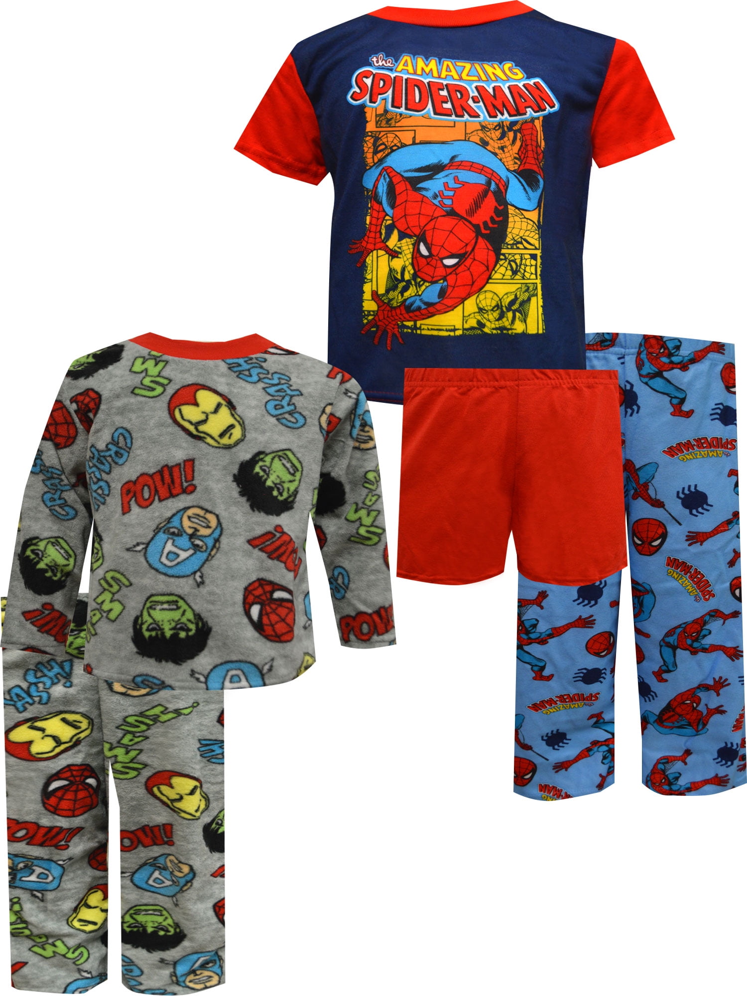Disney Boys Marvel Comics Avengers 5 Piece Pajamas (2) - Walmart.com