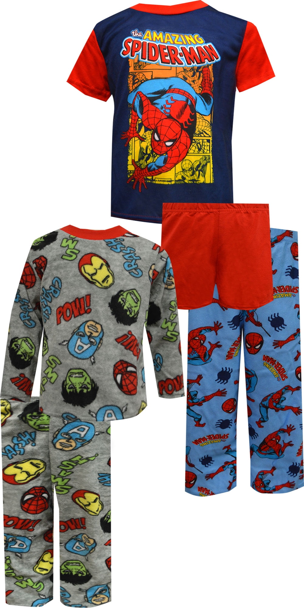 Disney Boys' Marvel Comics Avengers 5 Piece Pajamas (4) - Walmart.com