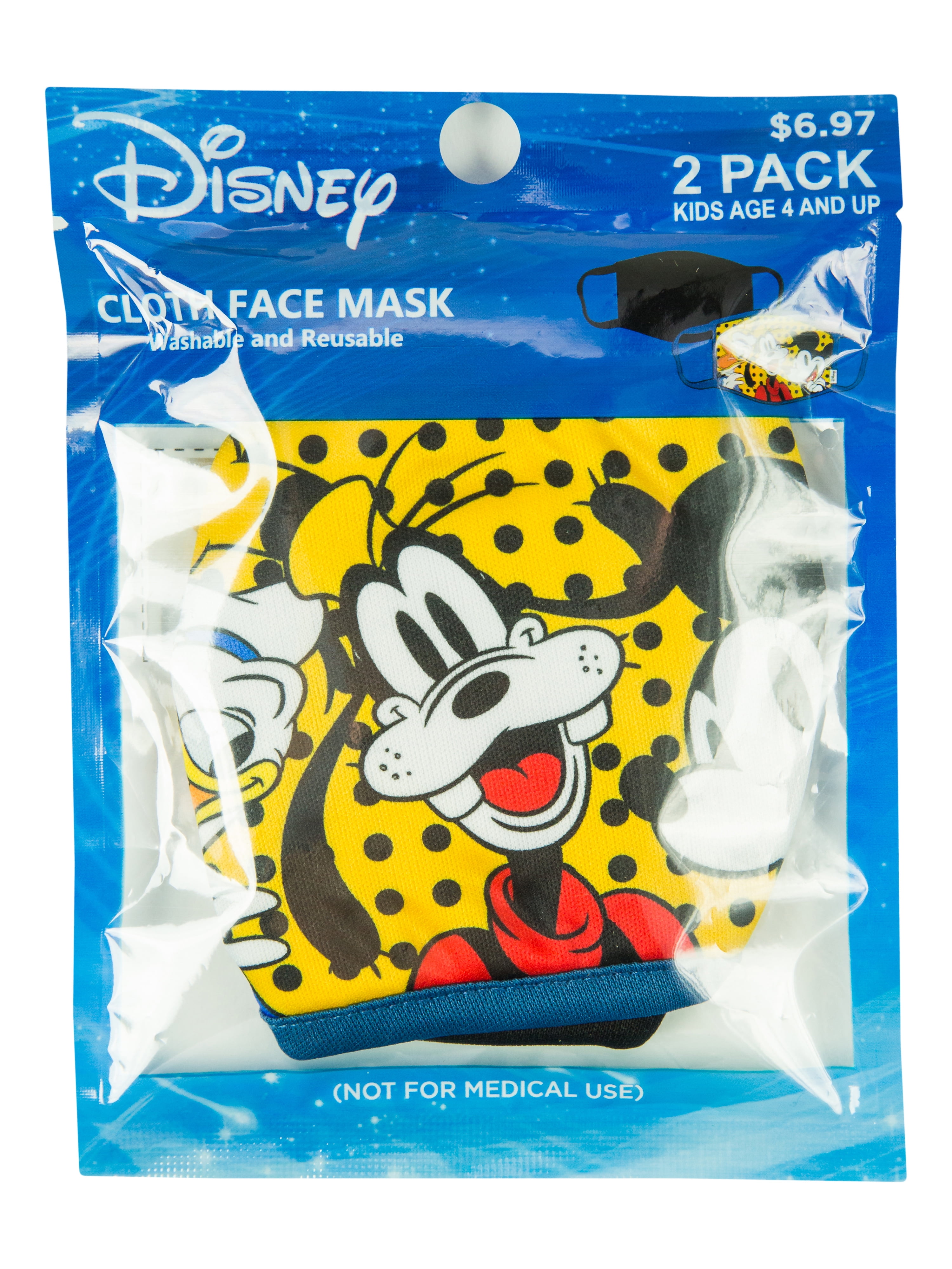 Disney Boys' Mickey, Donald, & Goofy Face Masks, 2 Pack - Walmart.com