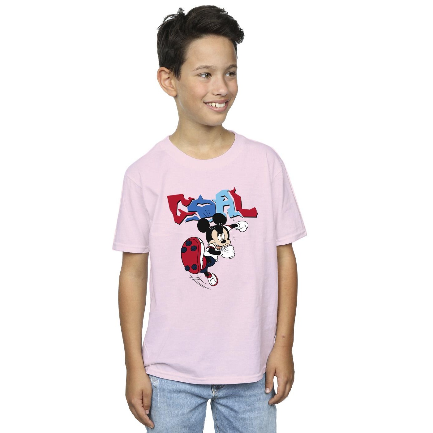 Disney Boys Mickey Mouse Goal Striker Pose T-Shirt - Walmart.com