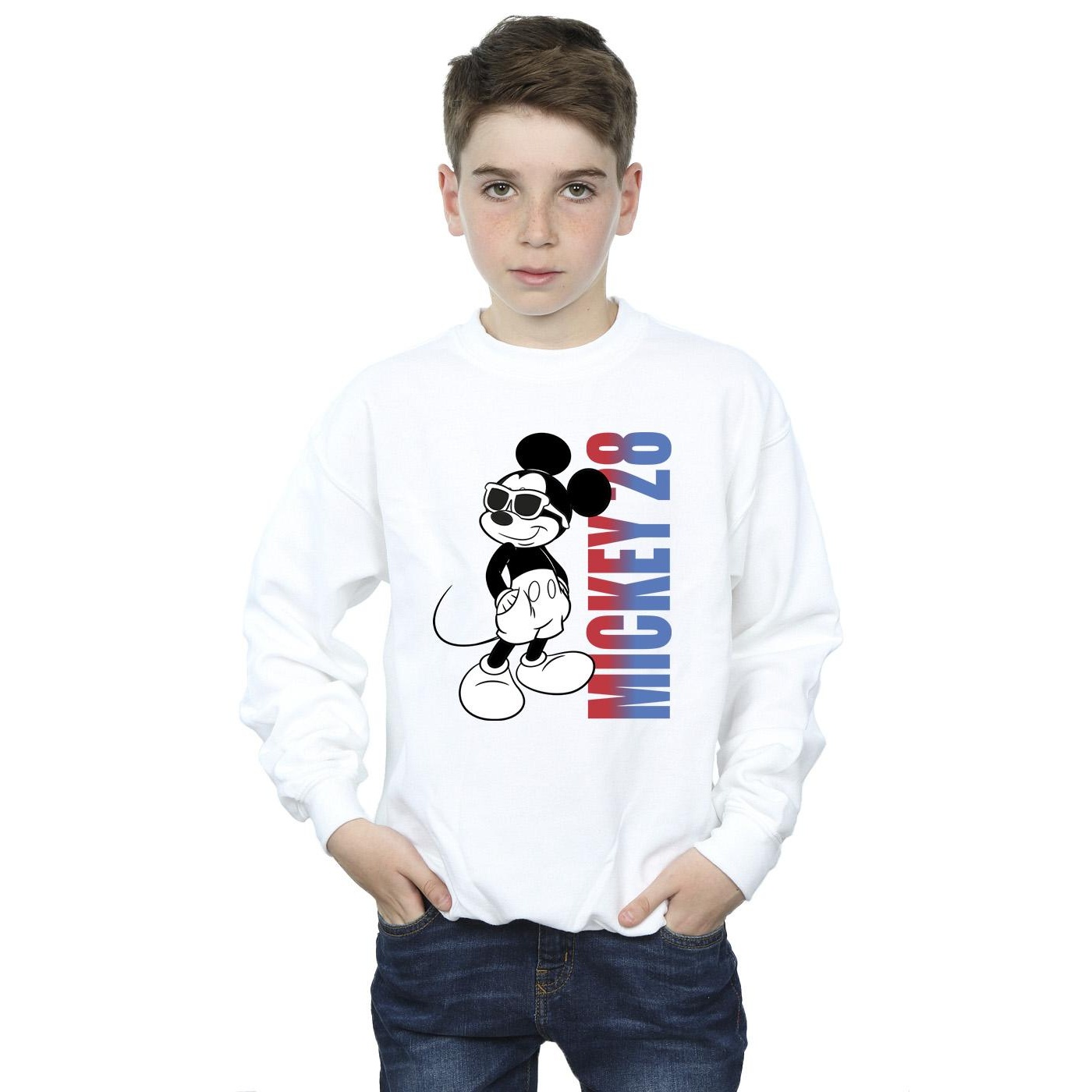 Disney Boys Mickey Mouse Gradient Sweatshirt - Walmart.com