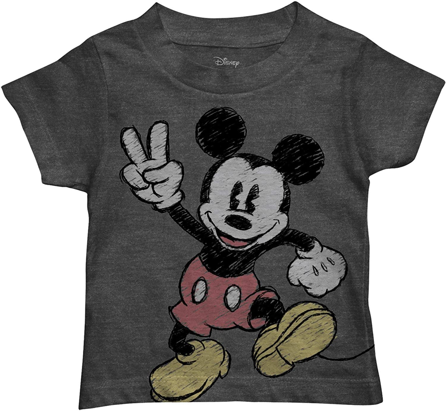 Disney Boys Mickey Mouse Toddler Shirt, Printed Toddler T-Shirt ...