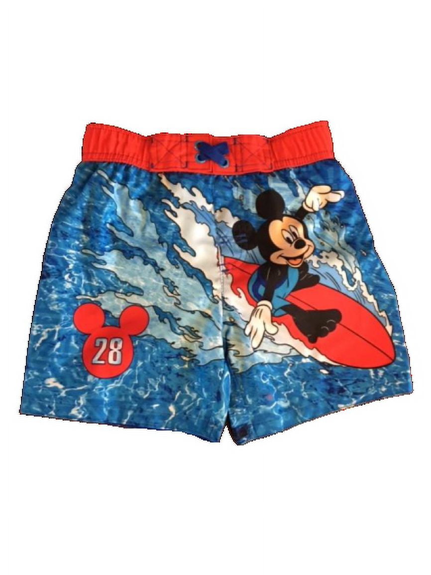 Disney Boys Mickey Surfer Swim Shorts - Walmart.com