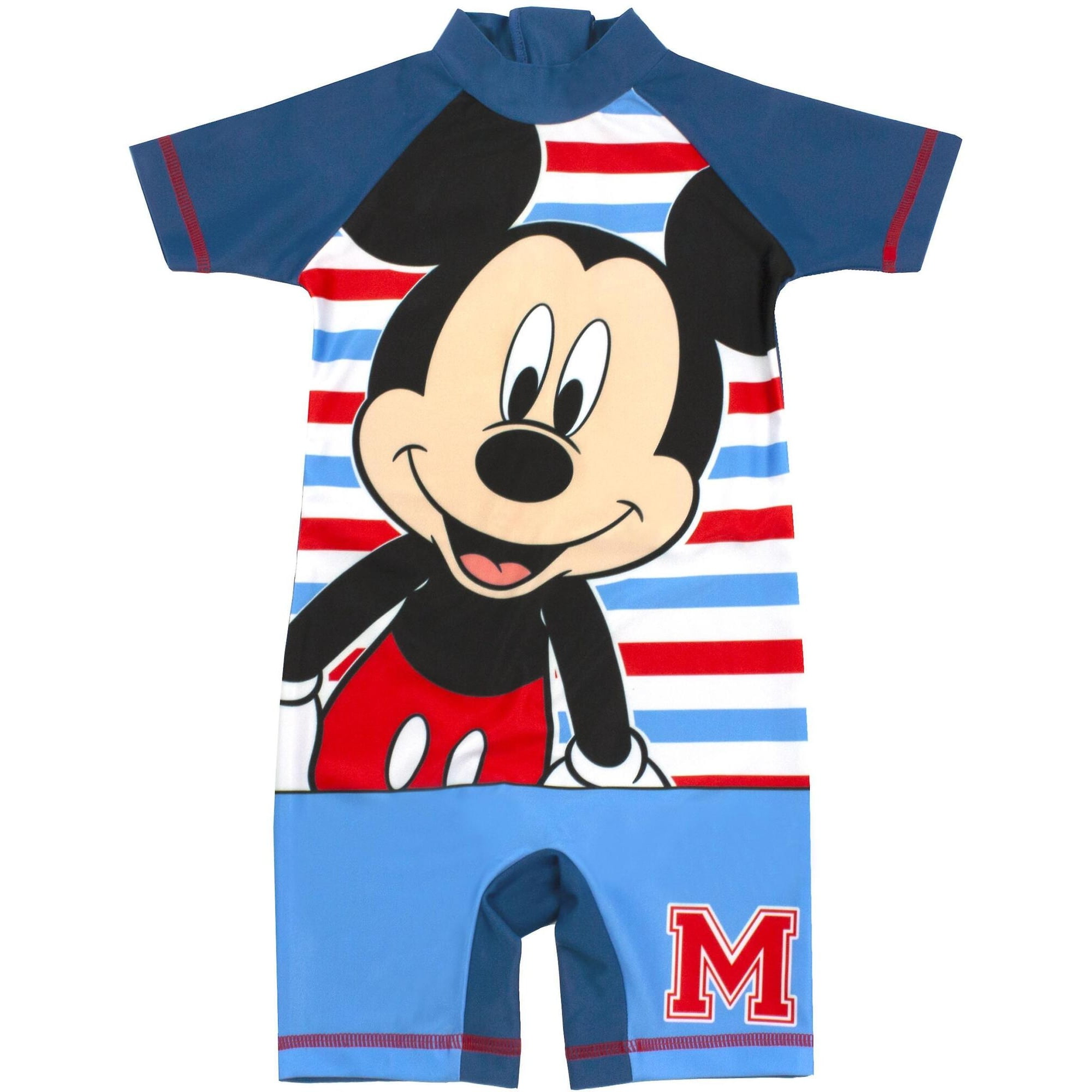 Disney Boys Sunsafe Mickey Mouse One Piece Bathing Suit - Walmart.com