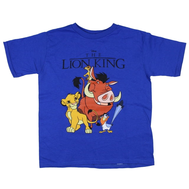 Disney Boys' The Lion King Simba Pumba Timon Zazu Kids T-Shirt ...