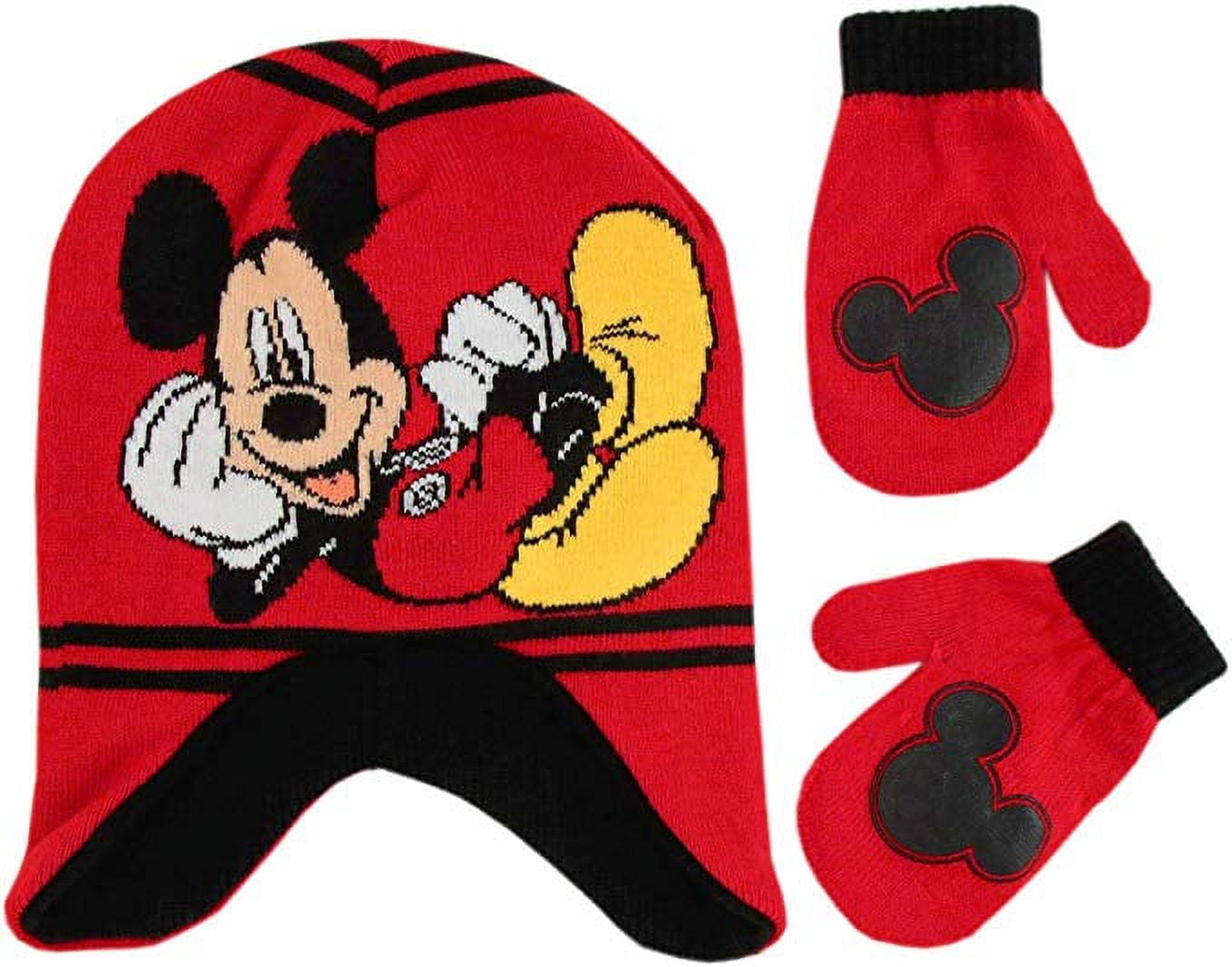 Disney Boys' Toddler Mickey Mouse Clubhouse Hat and Mittens Set ...