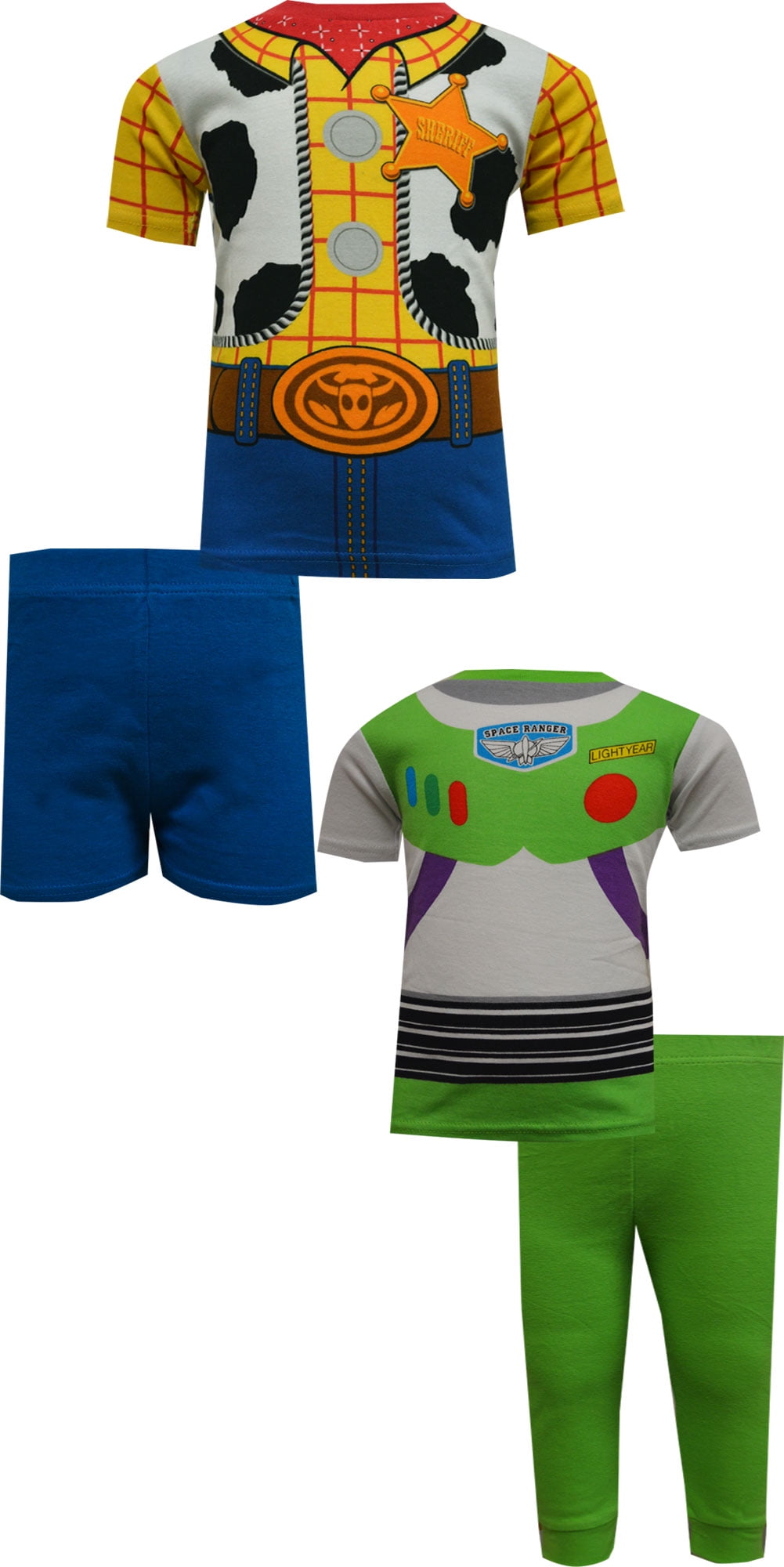 Disney Boys' Toy Story Buzz Lightyear and Woody Toddler Cotton 4 Pc ...
