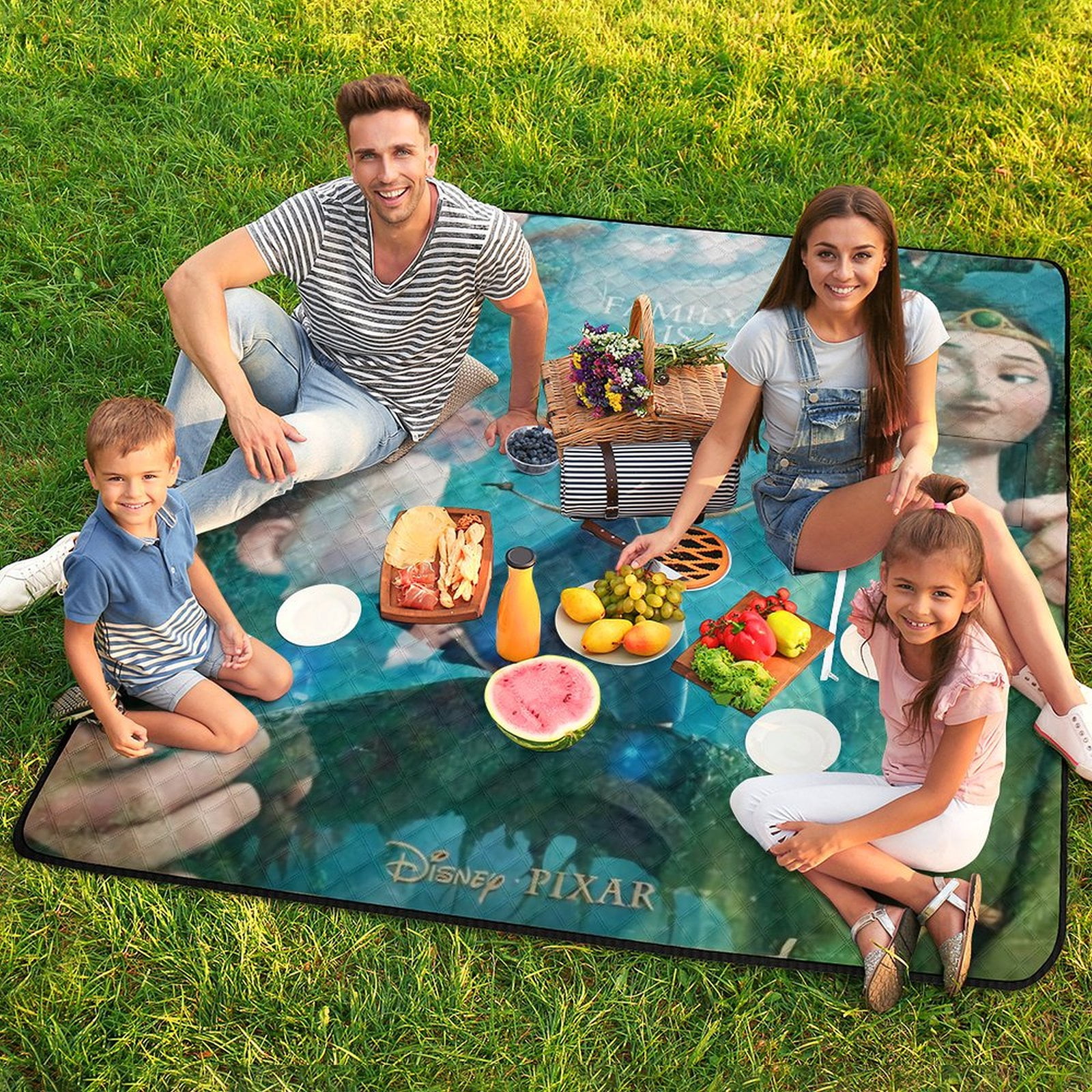 Disney-Brave Merida Poster Picnic Blanket,Foldable Waterproof Sand Mat ...