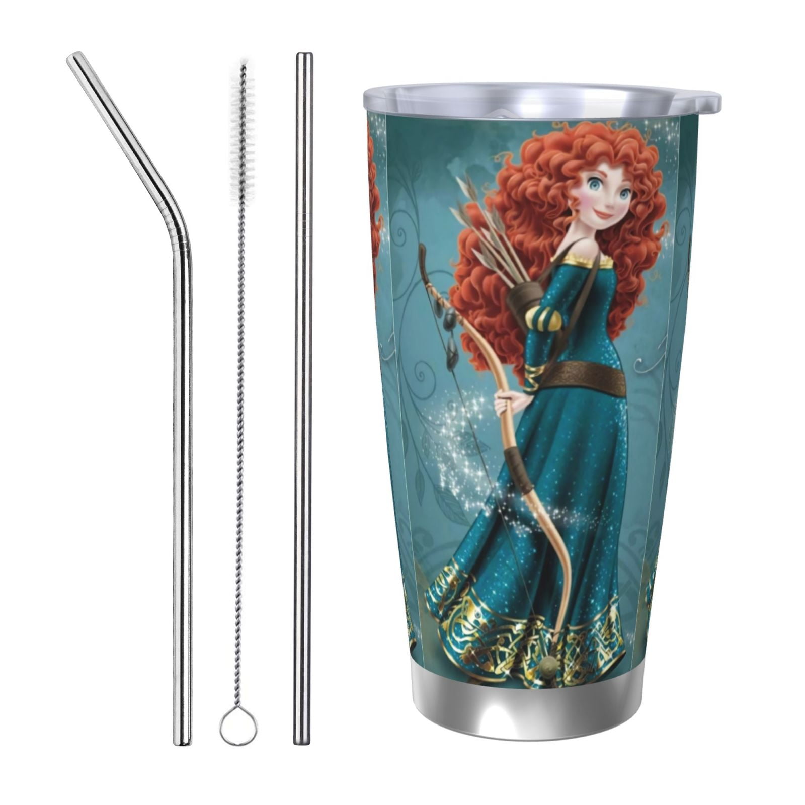 Disney-Brave Merida Poster Water Bottle 20oz,Disney-Brave Merida Poster ...