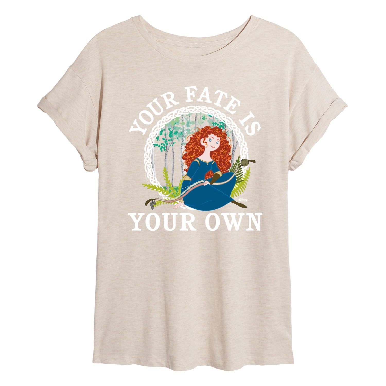 Disney Brave - Merida Your Fate Is Your Own - Women's Oversized T-Shirt ...