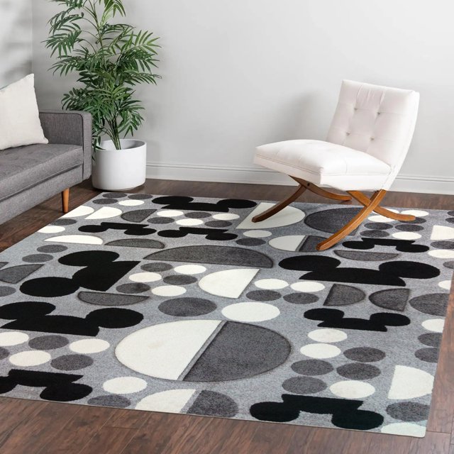 Disney Mickey Mouse Bravo Rug by Gertmenian, Geometric Design, 5x7 ...