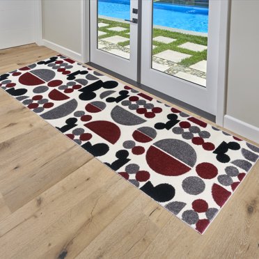 Disney Outdoor Mickey Mouse Spheres Modern Geometric Navy Area Rug, 6x9 ...