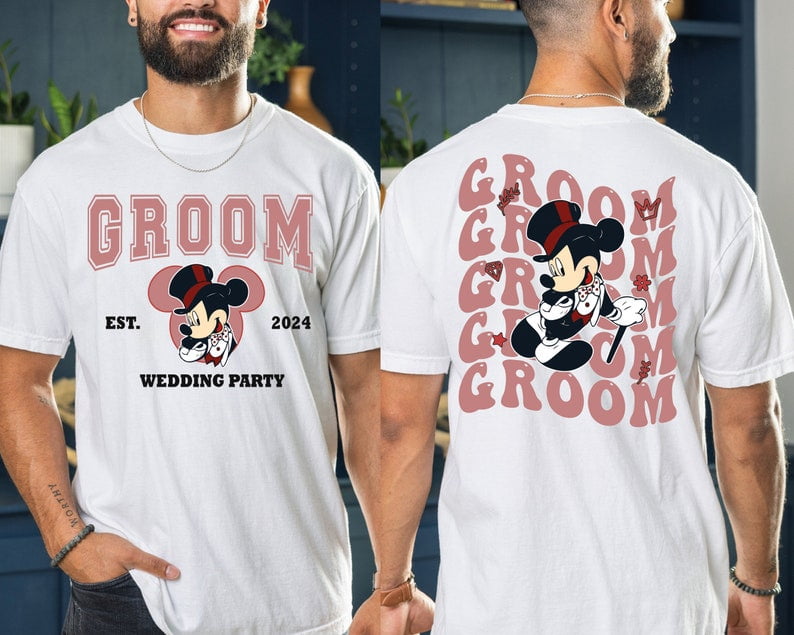 Disney Bride and Groom Shirt, Disney Couple Shirt, Disneyland Wedding ...