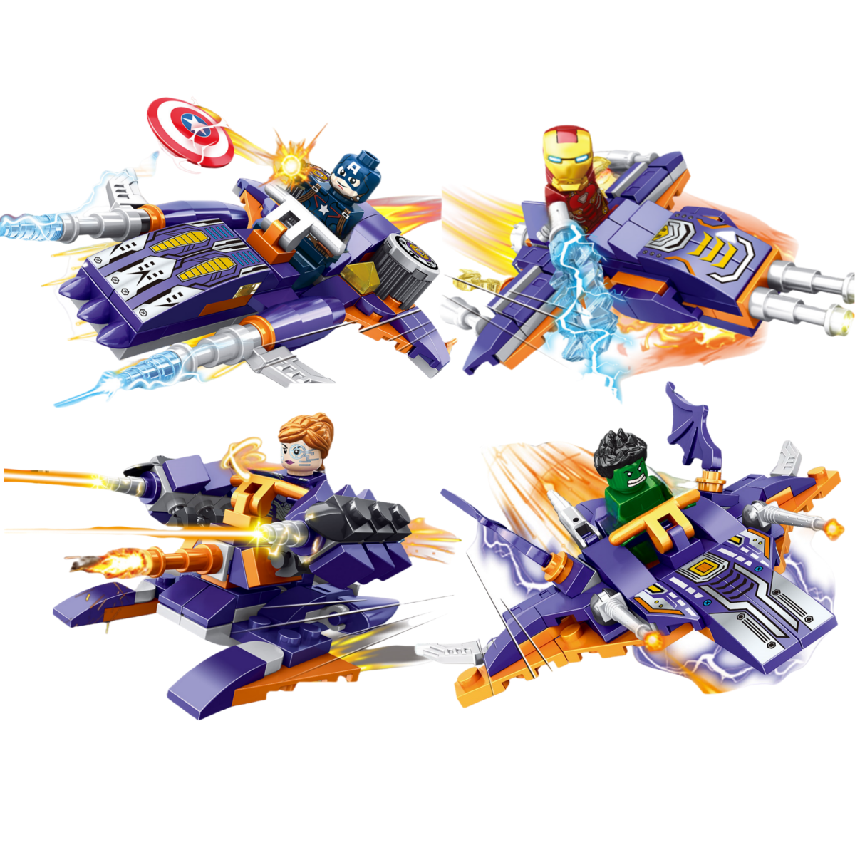 Disney Building Blocks Mini Model Figures Compatible Spiderman Iron Man ...