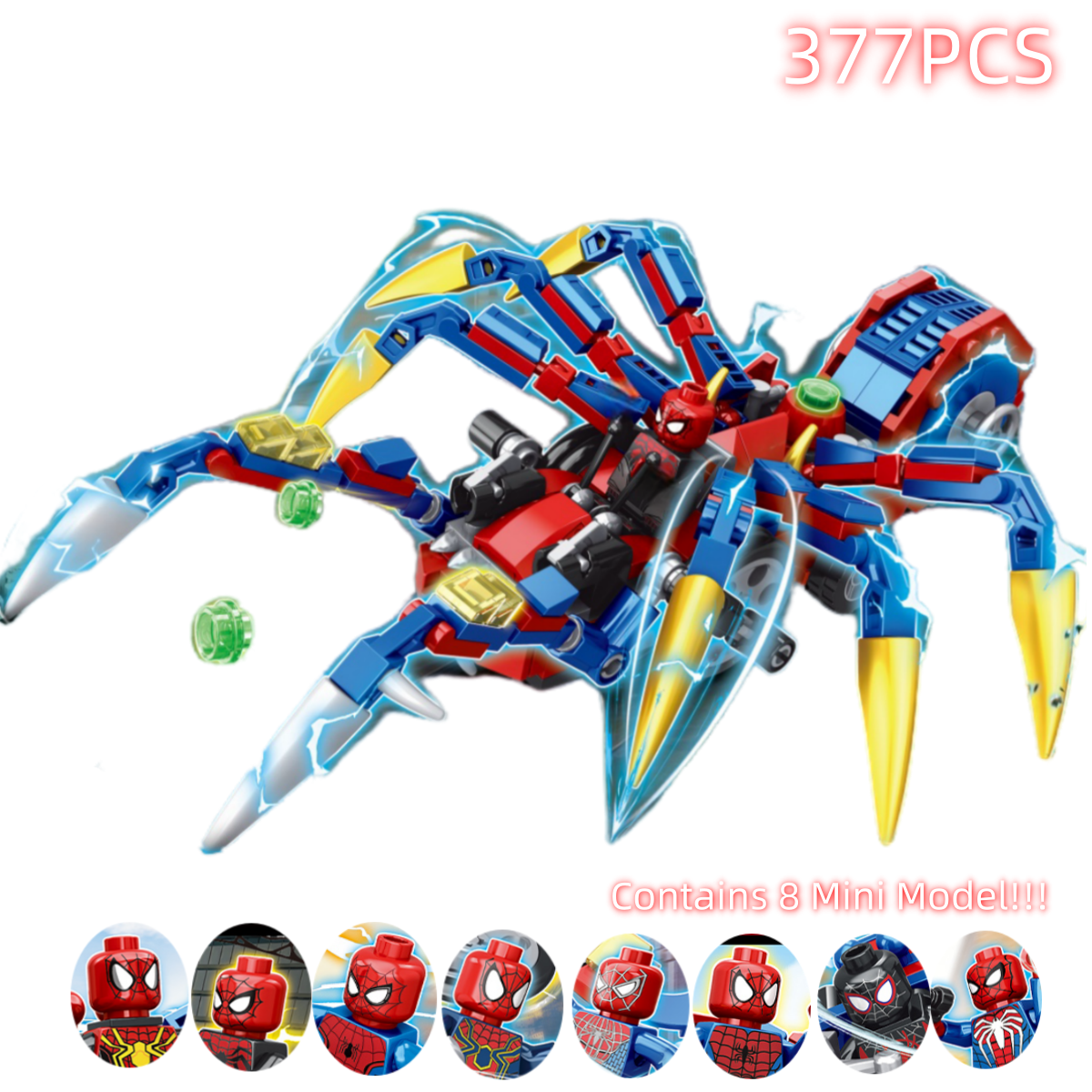 Disney Building Blocks Mini Model Figures Compatible Spiderman Iron Man ...