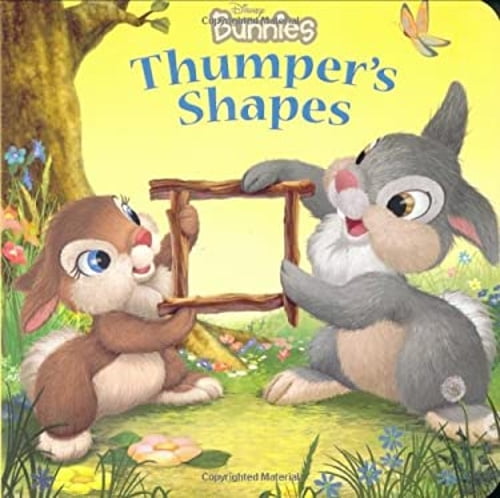 Disney Bunnies Thumper's Shapes (Board book) - Walmart.com