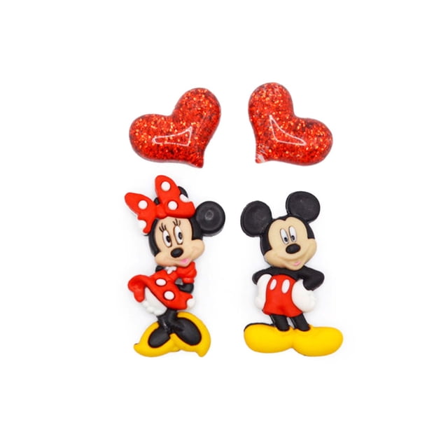 Disney Buttons, Mickey and Minnie, Sewing Fasteners, Multi-Color, 4 ...