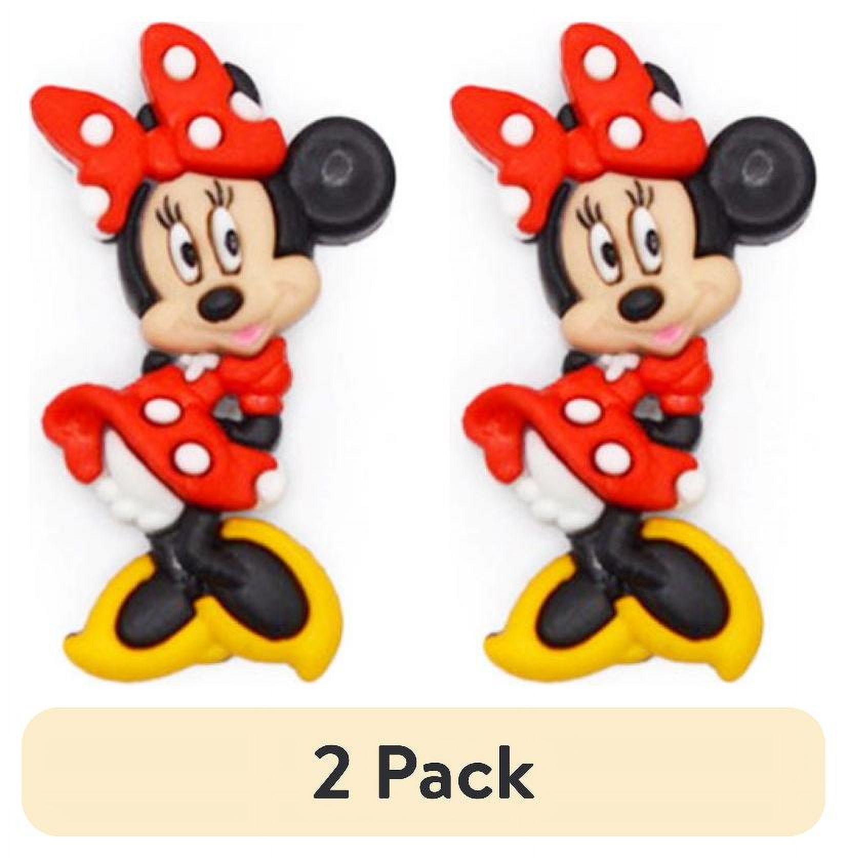 (2 pack) Disney Buttons, Mickey and Minnie, Sewing Fasteners, Multi ...