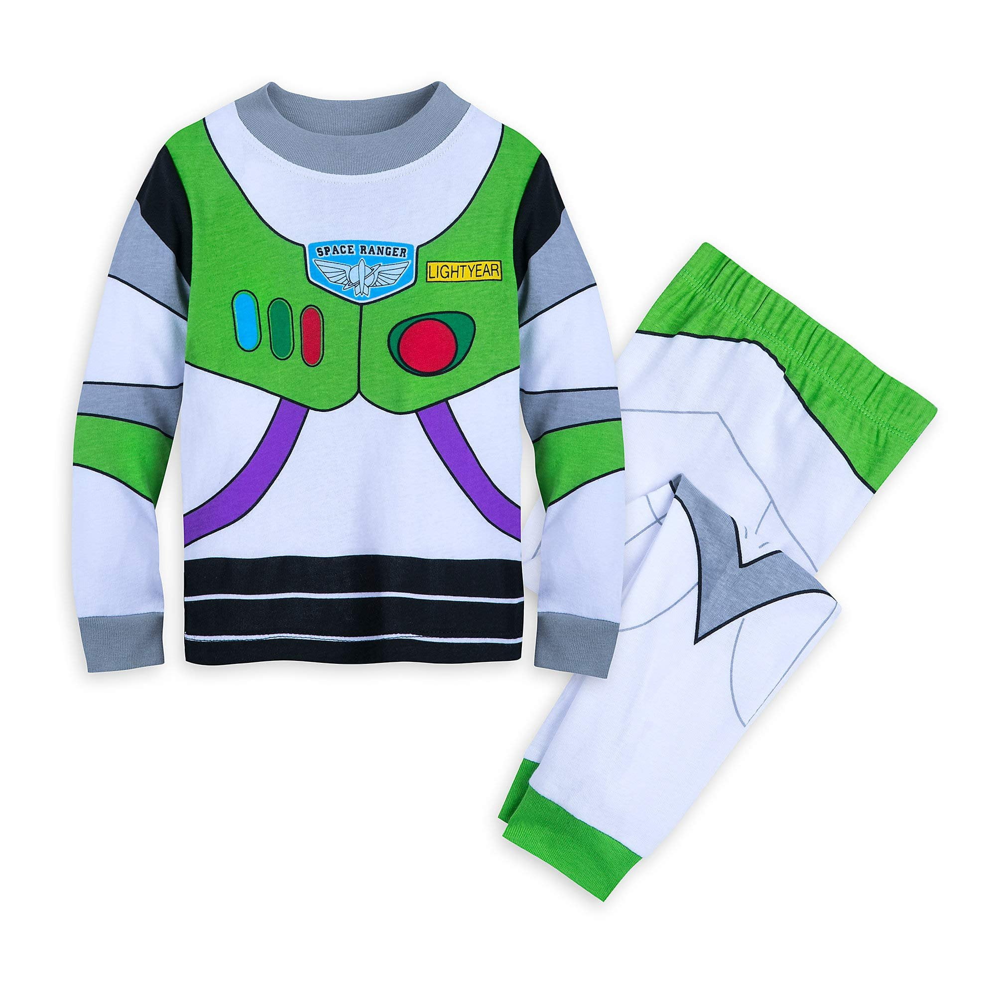 Disney Buzz Lightyear Costume PJ PALS for Boys, Size 5 Multicolored ...
