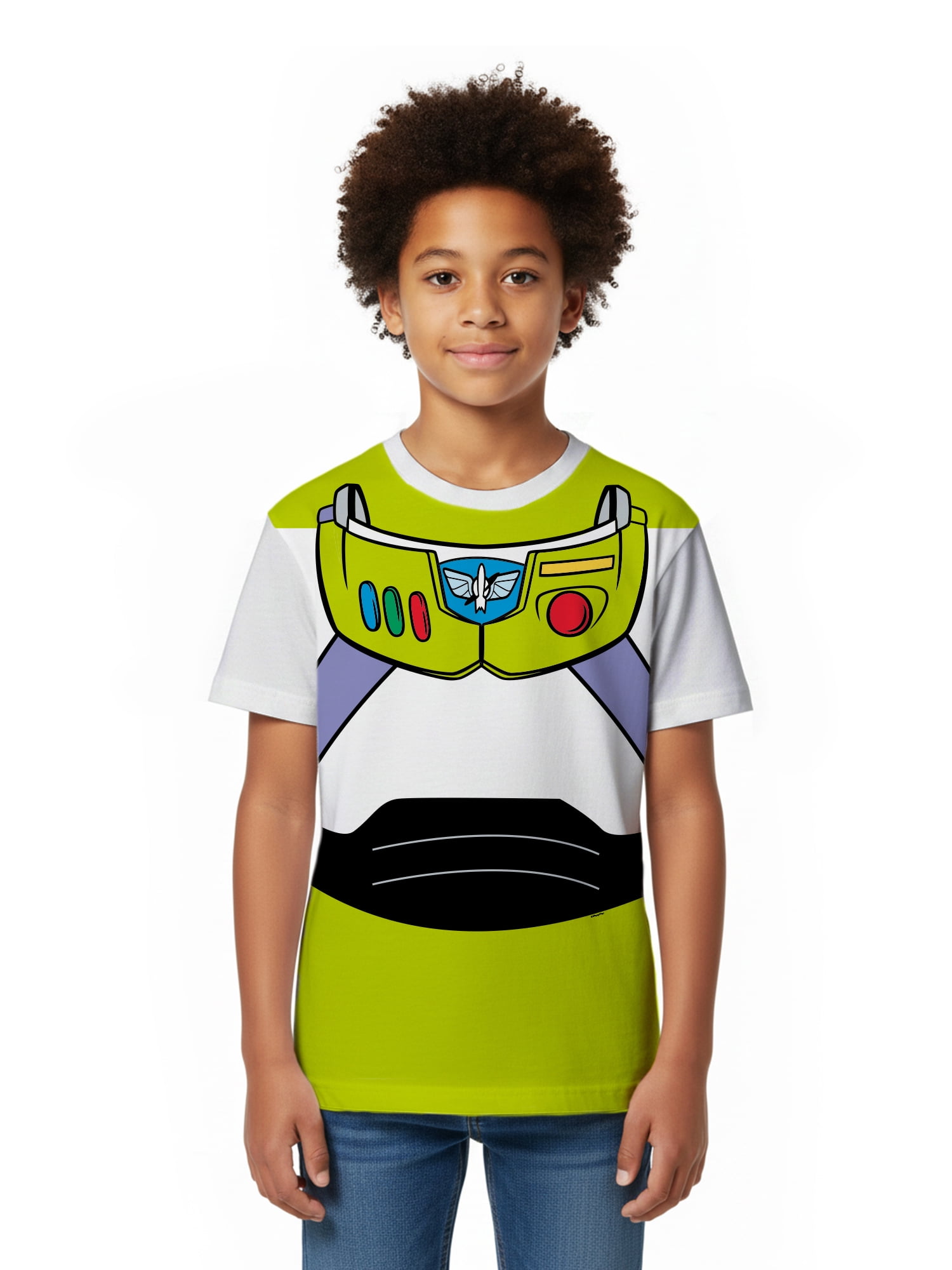 Toy Story Buzz Lightyear Boys Short Sleeve Graphic Costume T-Shirt ...