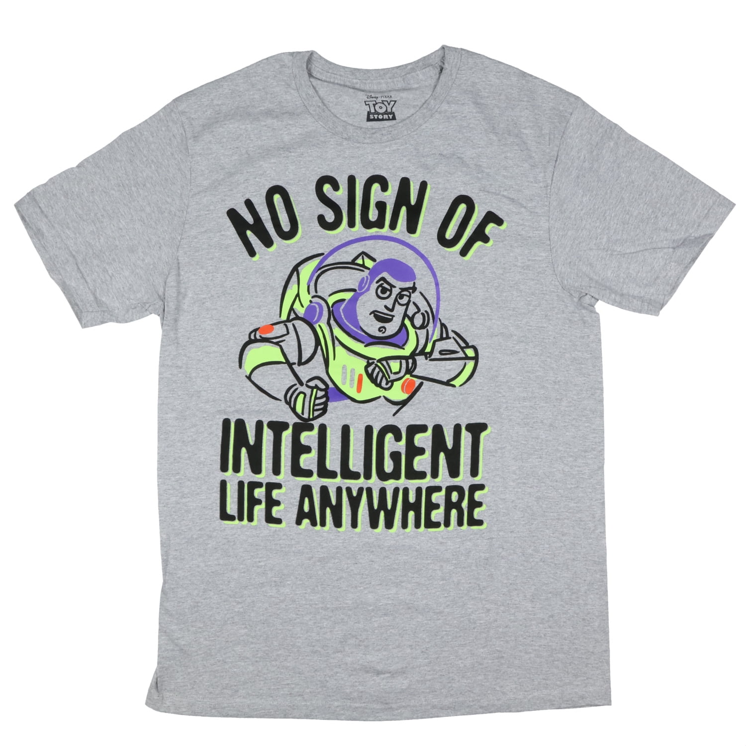 Disney Buzz Lightyear T-Shirt Men's No Sign Of Intelligent Life ...