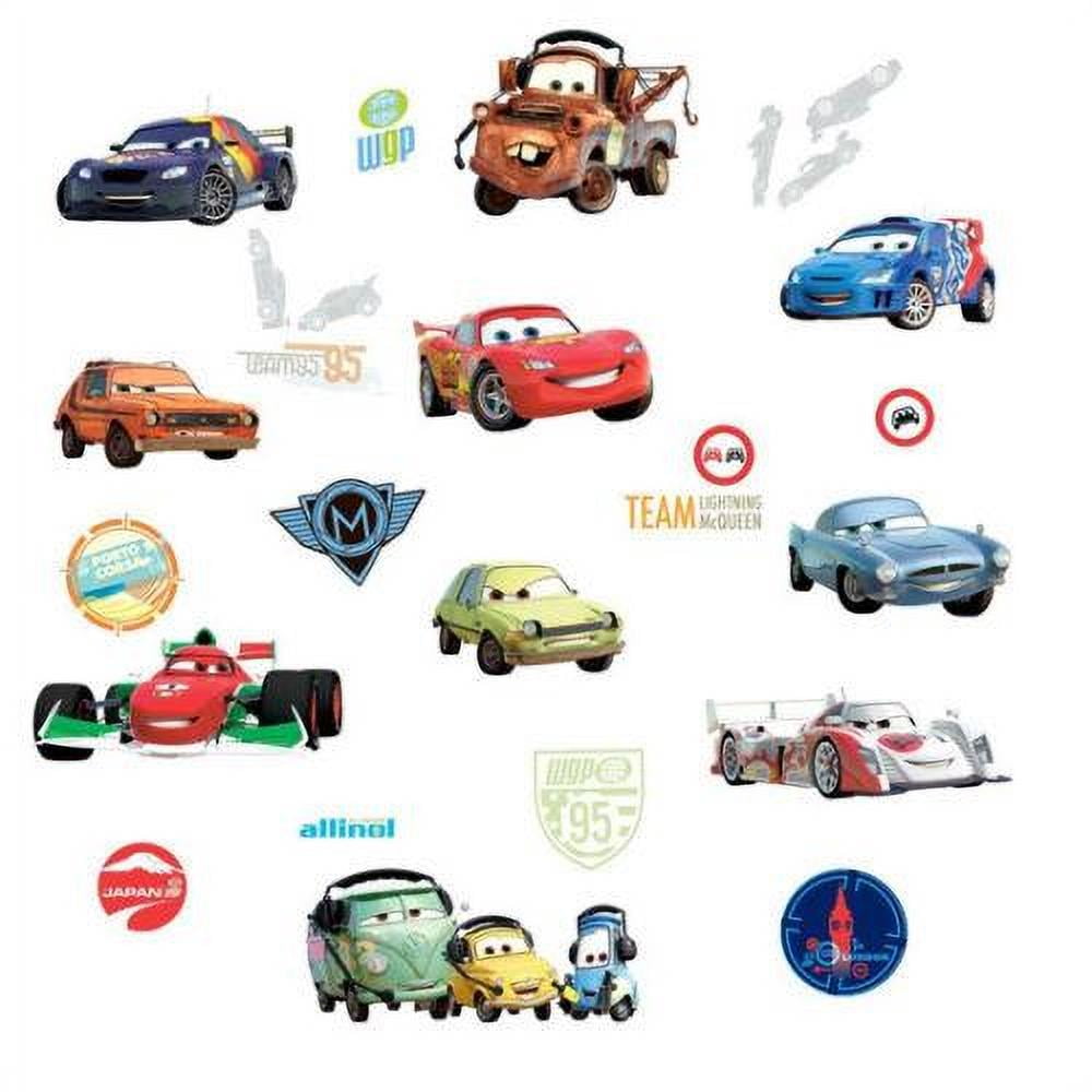 Disney Cars Lightning McQueen and Mater Wall Decals & Stickers (4 Pack ...