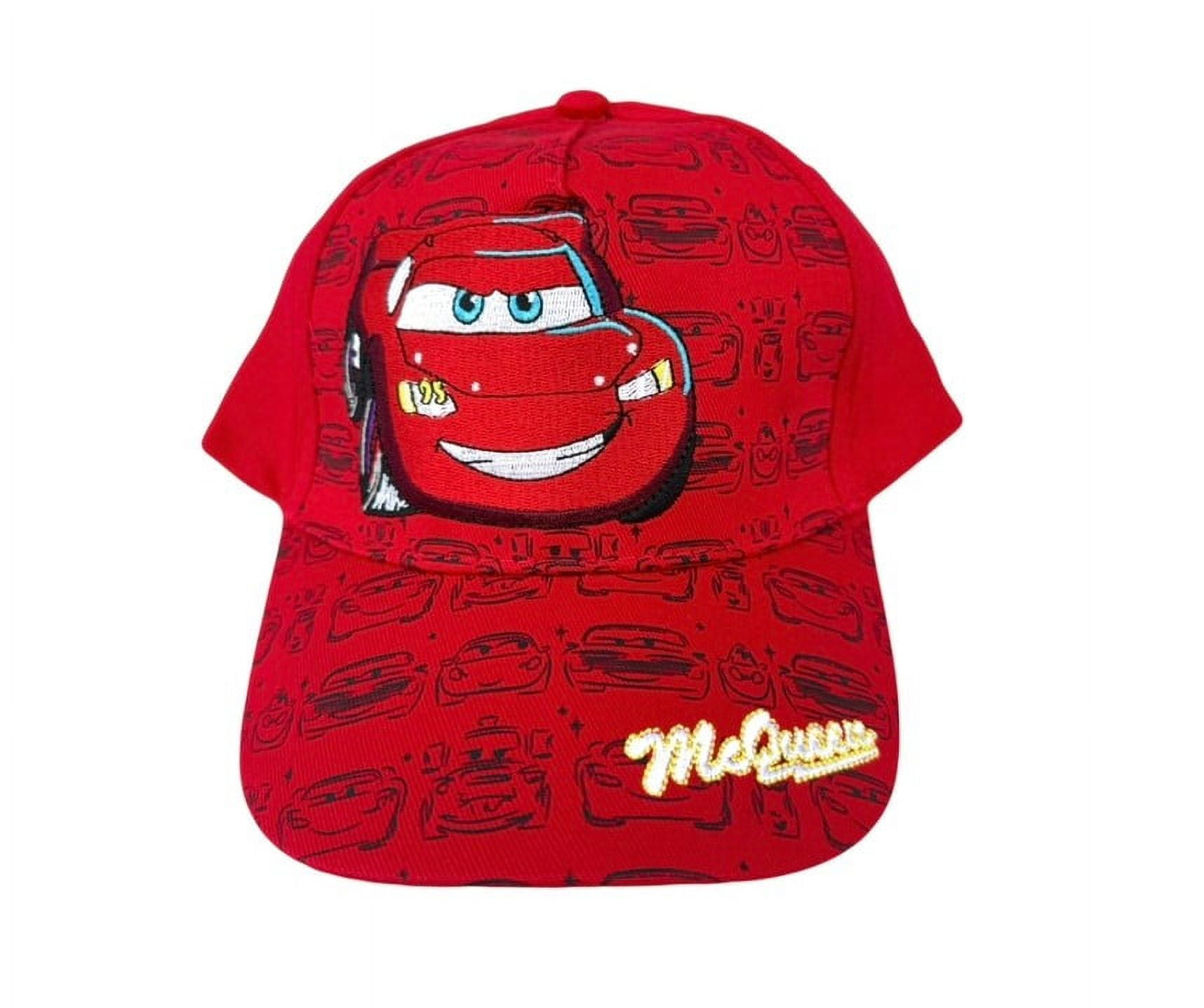 Disney CARS Lightning McQueen Kids Hat Red - Walmart.com