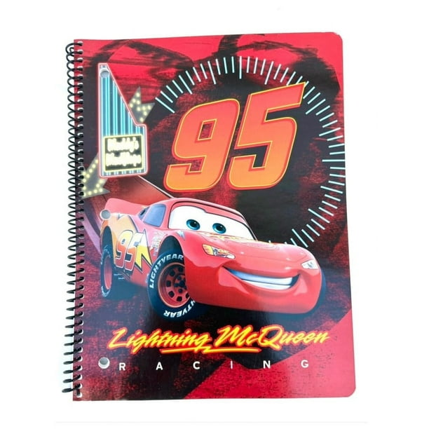 Disney CARS Lightning McQueen Racing Spiral Notebook - Walmart Business ...