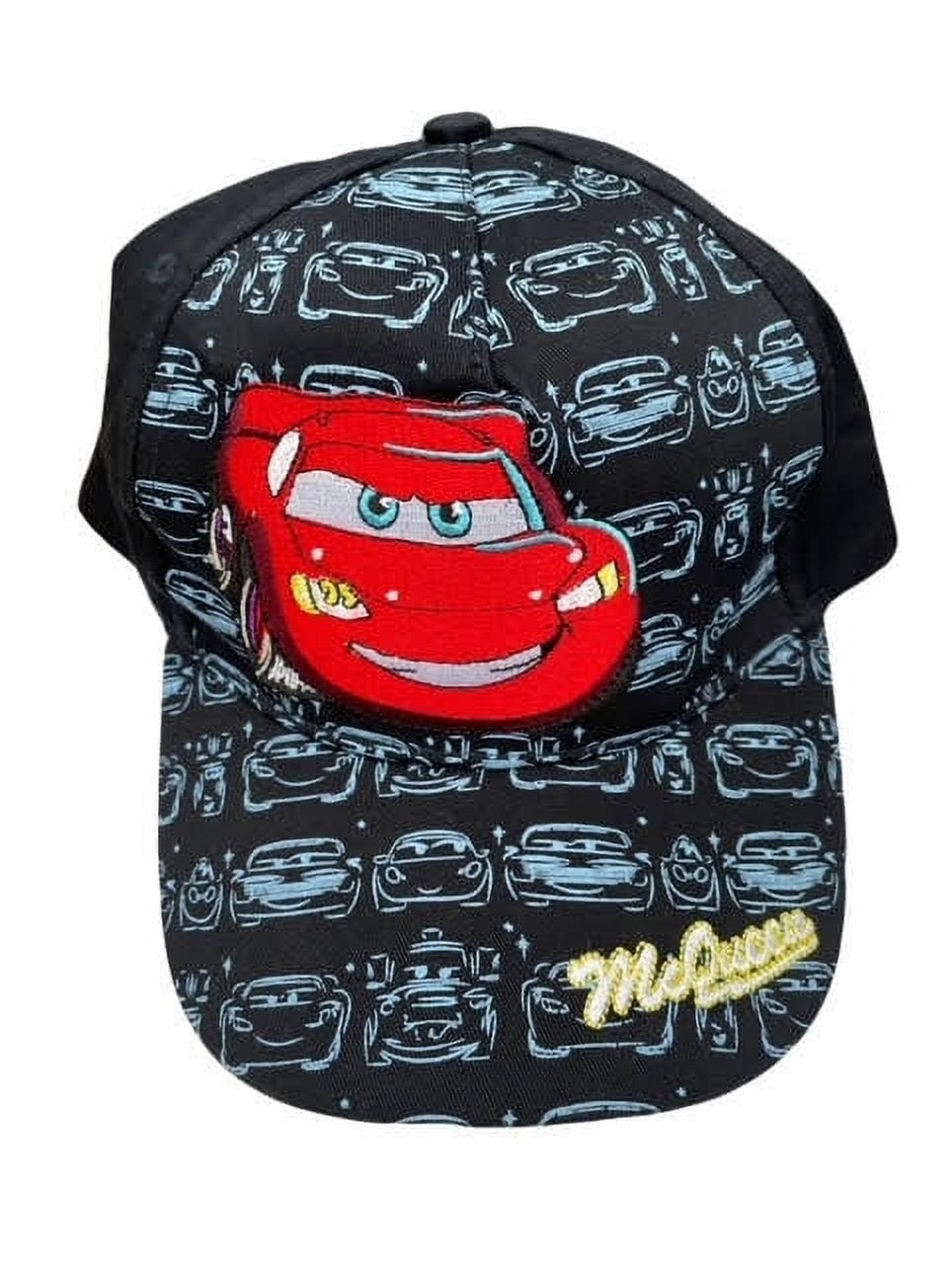 Disney CARS McQueen Hat embroidered red McQueen with velcro closure on ...