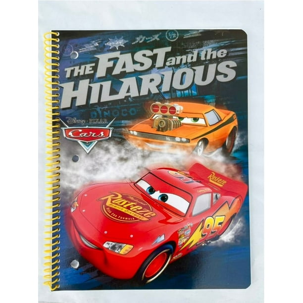 Disney CARS The Fast and the Hilarious Spiral Notebook - Walmart ...
