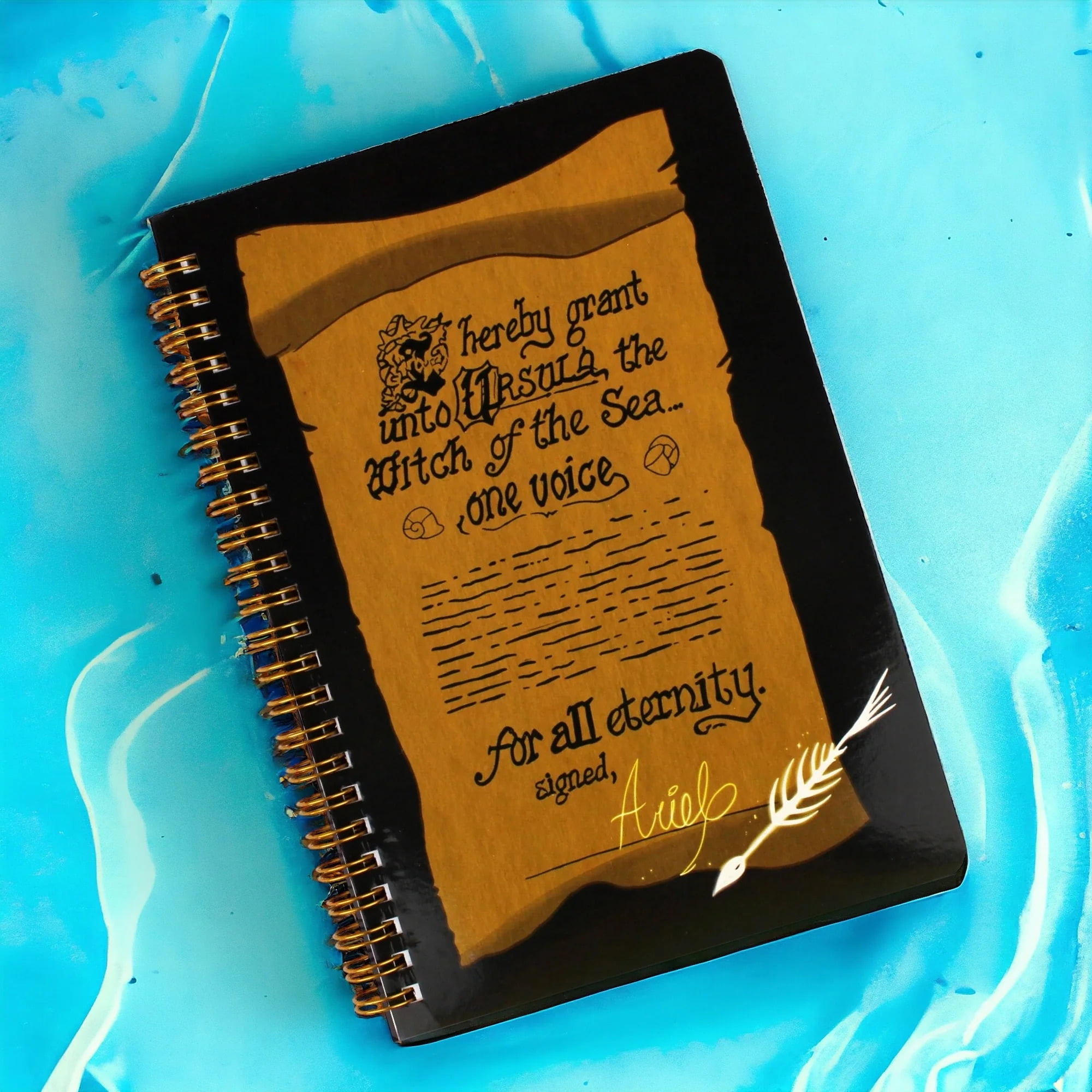 Disney Cakeworthy Ariel Ursula Little Mermaid Contract Notebook ...