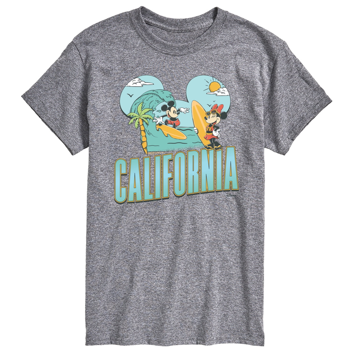 Disney - Cali Mickey Ears - Men's Short Sleeve Graphic T-Shirt ...